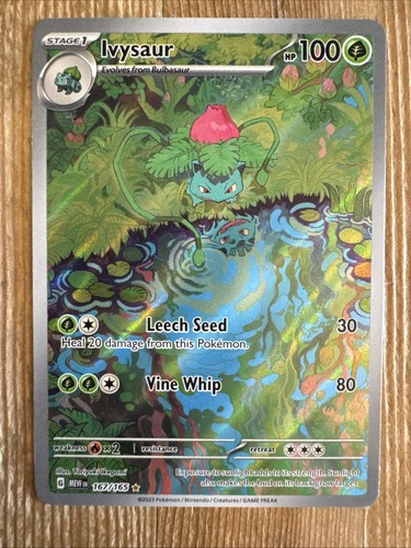 Ivysaur - 167/165 - Scarlet & Violet 151 - Illustration Rare - Pokemon ...