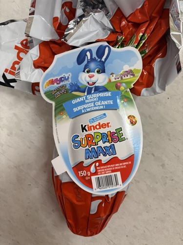 KINDER SURPRISE Milk Chocolate Easter Egg with Toy MAXI 150g Blue for ...