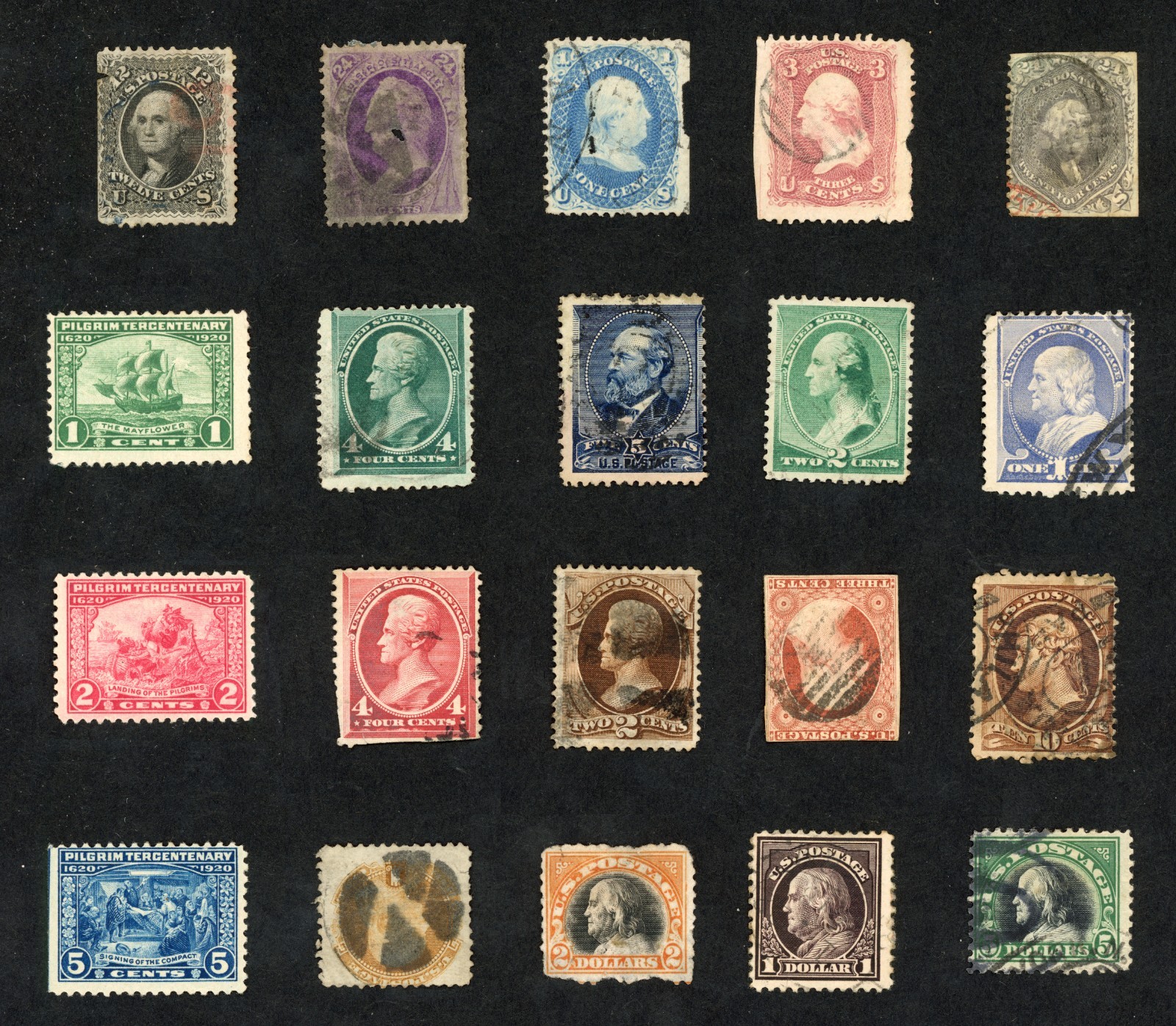 US Stamps 1861-1920 Classics: Portraits, Pictorials, Banknotes Mixed ...