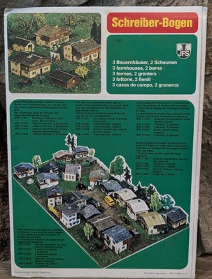 Vintage SCHREIBER-BOGEN PAPER MODEL KIT #JFS-71945: 3 Farmhouses, 2 ...
