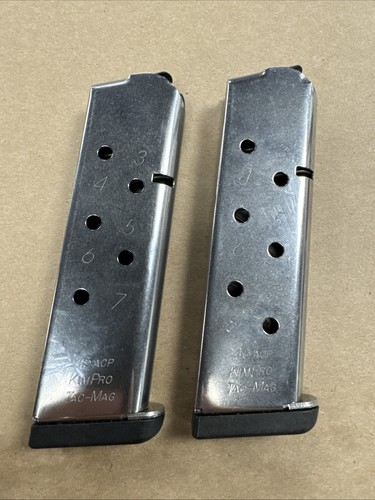 (2) Kimber KimPro Tac Mag 8 Round 1911 Pistol Magazine 45 ACP Factory ...