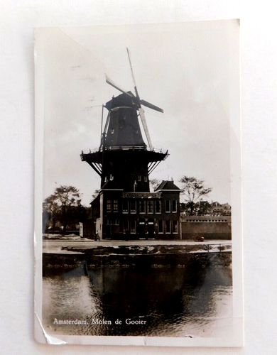 RPPC Molen de Gooier, Amsterdam, Used/Fine, Slight bend l/right corner ...