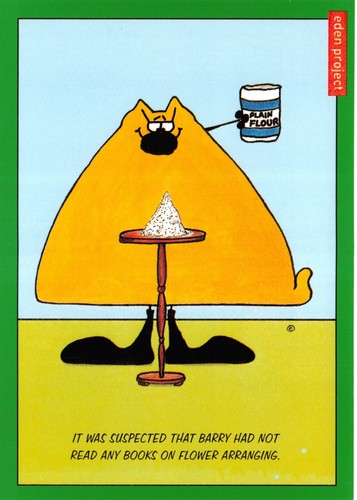 CLIVE'S CATS COMIC POSTCARD EDEN PROJECT LRG SIZE FLOUR UNUSED V GD MINT | eBay