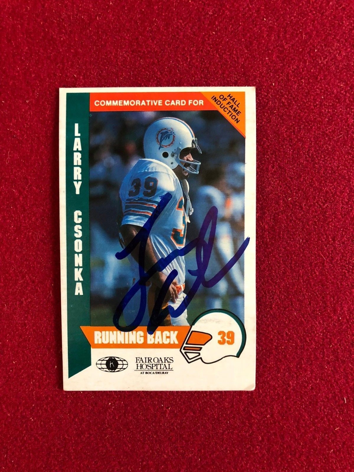 Larry Csonka Autographed Memorabilia | Signed Photo, Jersey ...