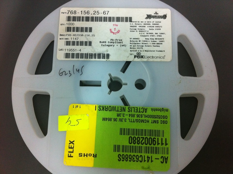 768-156.25-67 - FOX - 54 pcs - Fox Electronics OSC XO 156.25MHZ HCMOS ...