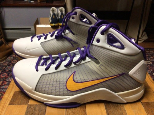 New Nike Kobe Hyperdunk Supreme Lakers Home 2008 Size 13 hyper dunk ...