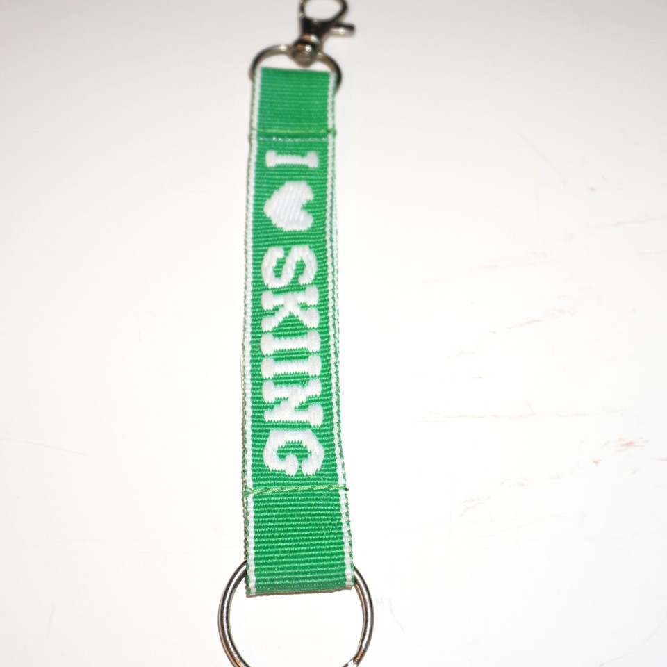 Key Chain Embroidered Lanyard Ring Clasp Choose Name or Fun Phrase 6 ...