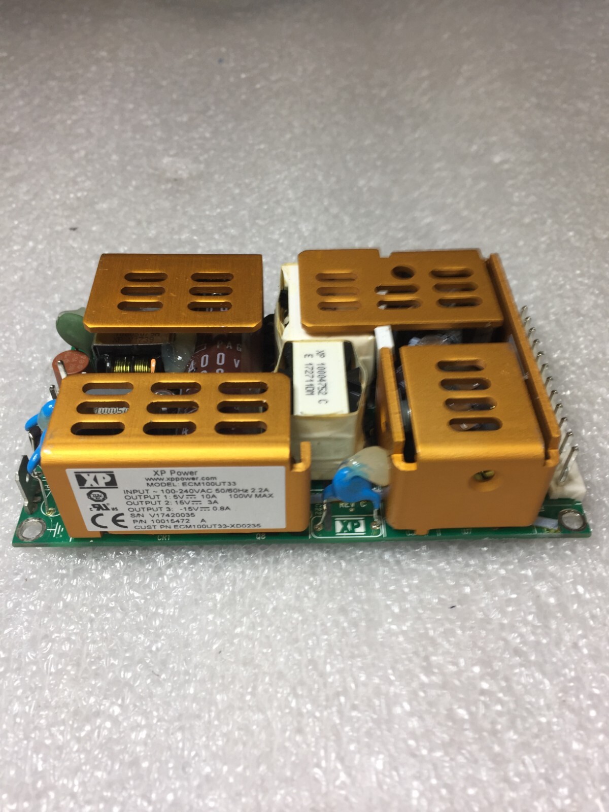 XP Power ECM100UT33 Switching Power Supply +5 - +/-15V 100W Free Ship ...