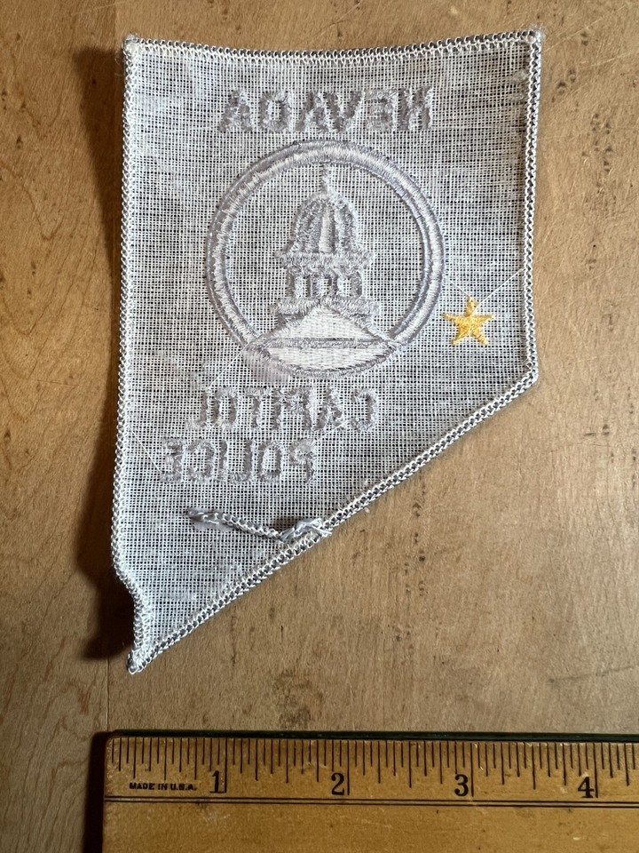 NEVADA CAPITOL POLICE (STATE SHAPE) POLICE PATCH unused | eBay