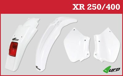 Honda XR 250 400 1996 - 2020 UFO Motocross Enduro Plastic Kit White | eBay