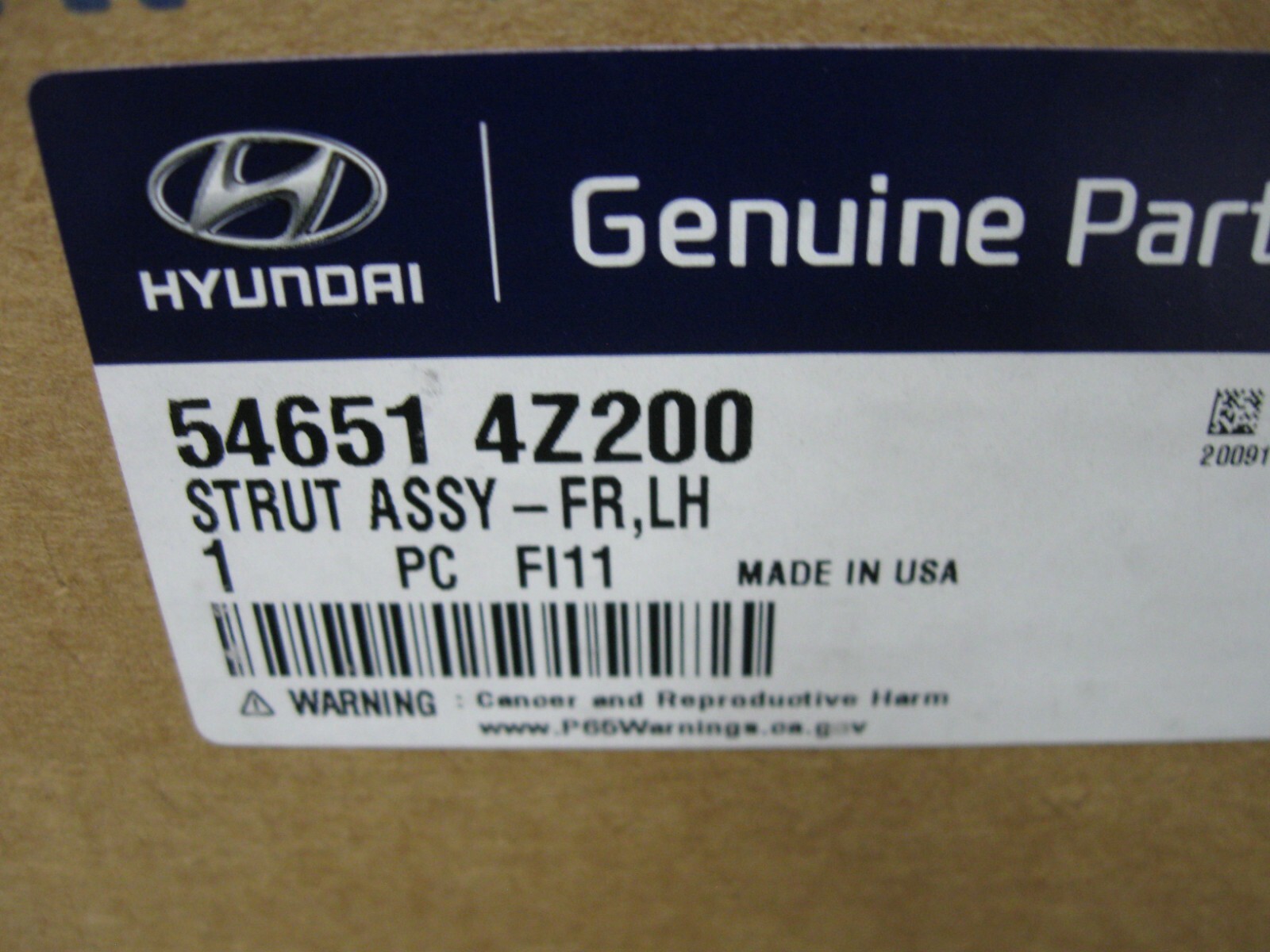 Genuine OEM Front Left Suspension Strut for Hyundai 546514Z200 for sale ...
