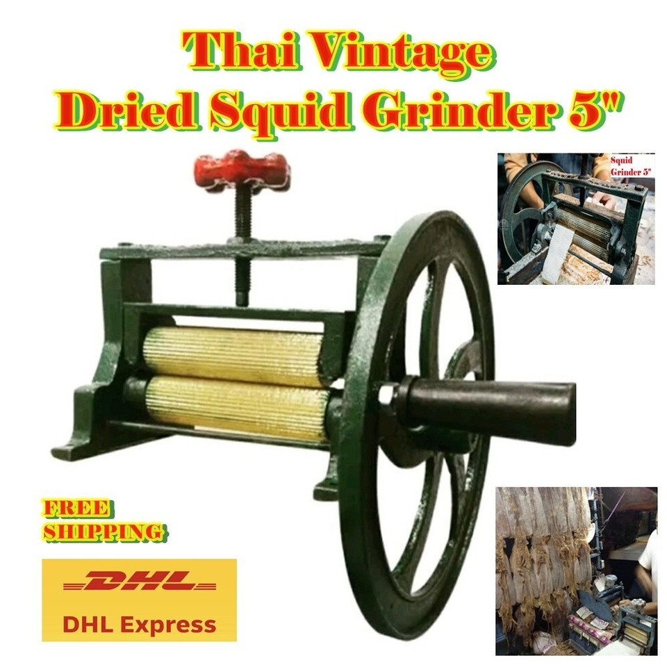 .DrySquid Iron Hand Grinder Press Cast Extractor Sugar Cane Juicer ...