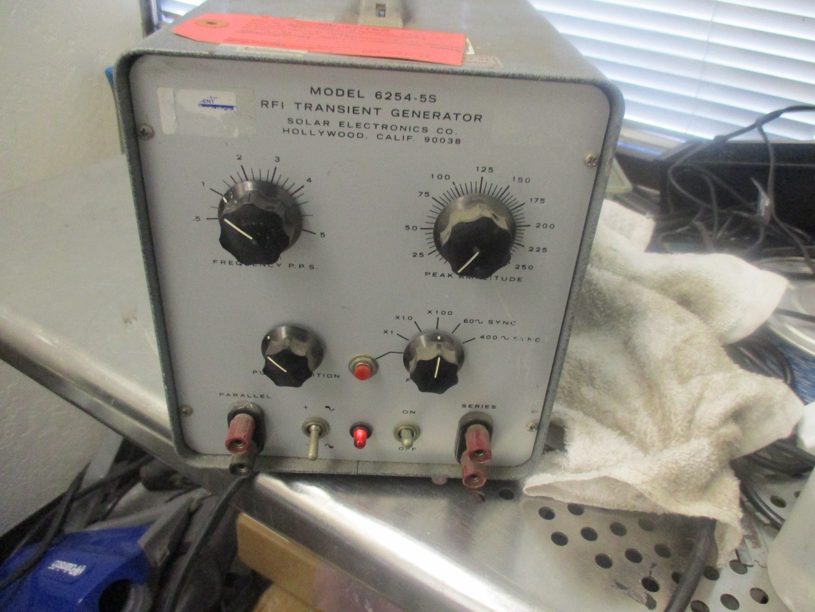Solar Electronics Model: 6254-5S RFI Transient Generator. Previously ...