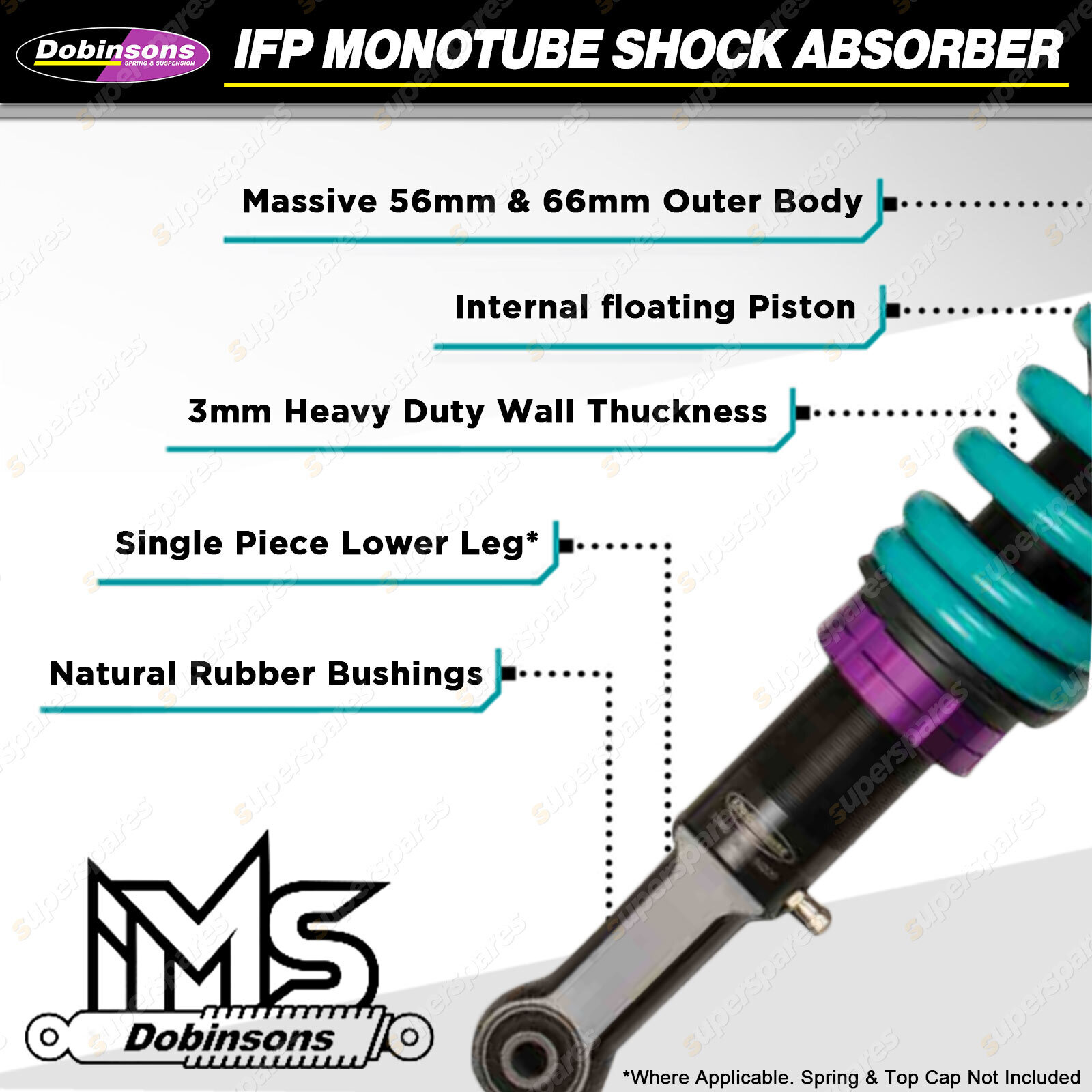 Rear Dobinsons IFP Monotube Shock Absorbers for Dodge Ram 1500 DT 2019 ...