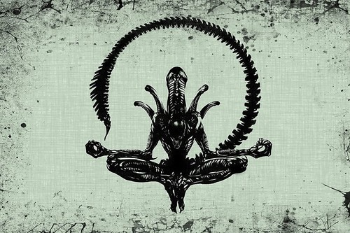 Alien Xenomorph Meditation Poster Photo Wall Art Prints 16x24, 20x30 ...