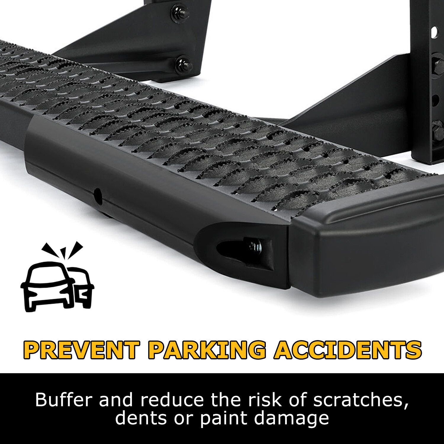 Rear Step Running Board W/ Dock Bumpers For Ford Transit 150/250/350 ...