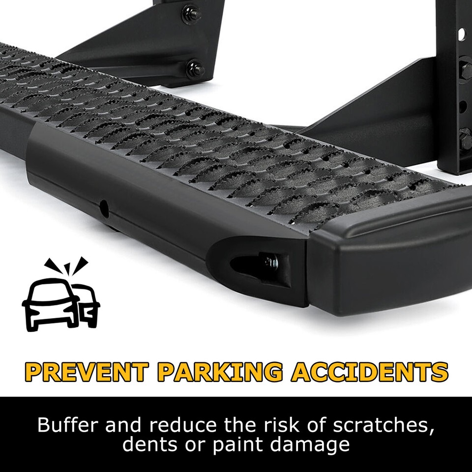 Rear Step Running Board W/ Dock Bumpers For Ford Transit 150/250/350 ...