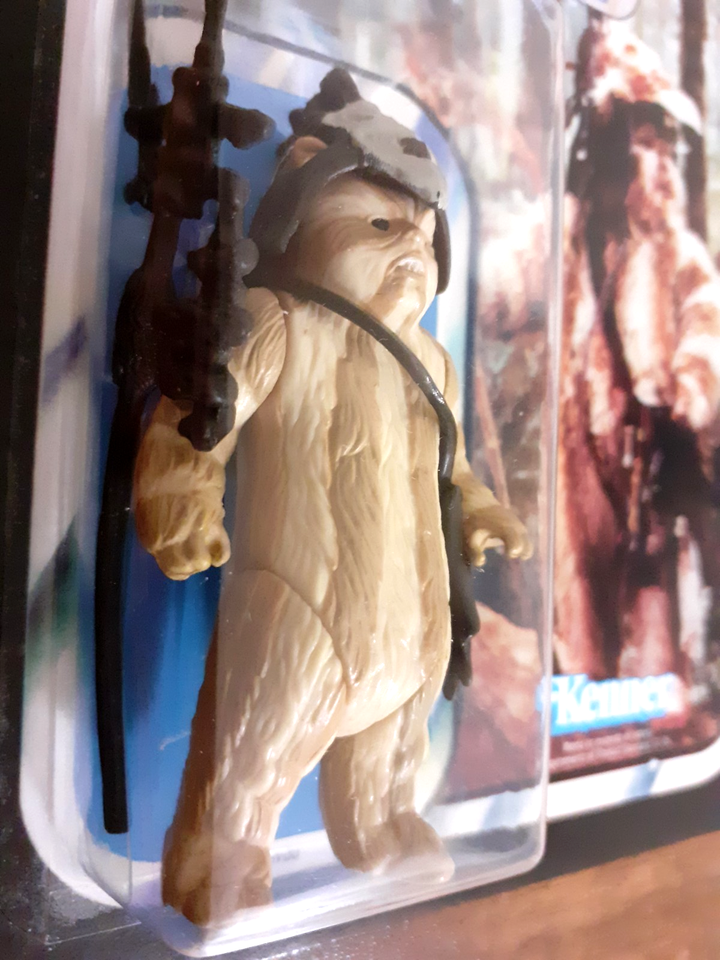 Vintage Star Wars Logray Ewok Medicine Man Recard 1983 65 Back ROTJ ...