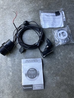 Humminbird HDR 650 In-Dash Digital Depth Gauge w/ Transducer & Hardware ...