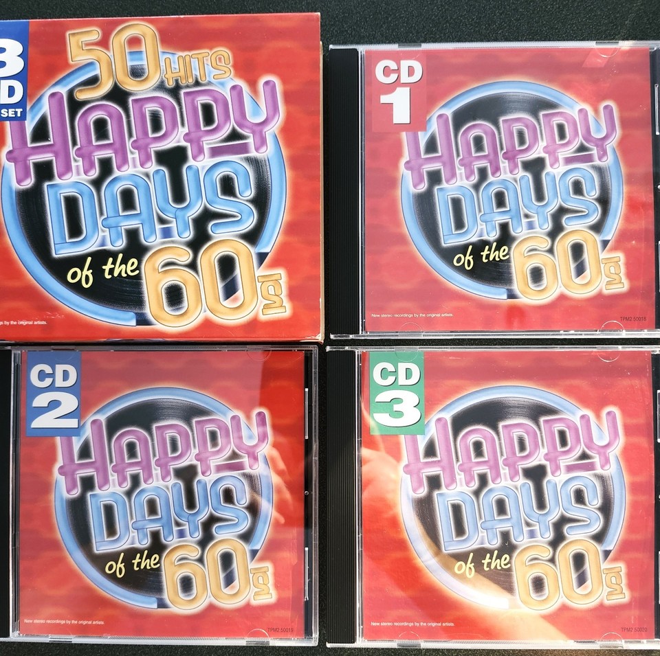 50 Hits HAPPY DAYS OF THE 60S (3 CD SET) Madacy Entertainment | eBay