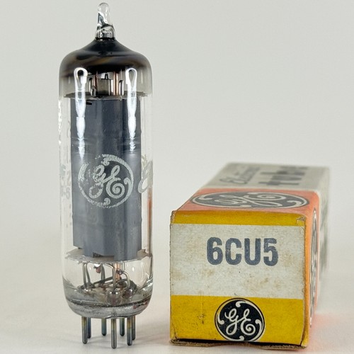 (1) Tested Very Strong GE 6CU5 & Box Date Code NF Gray Plate Power ...