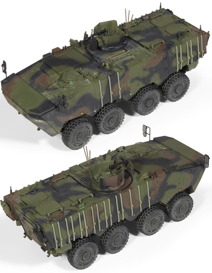 Academy 1/35 ROK Army K808 Wheeled Armored Vehicle APC Plastic model ...