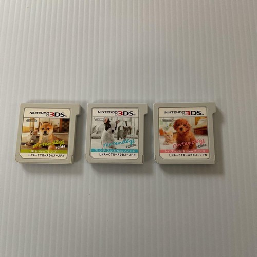 Nintendogs 3-piece set 3DS Soft Shiba French Bulldog Toy Poodle Cat | eBay