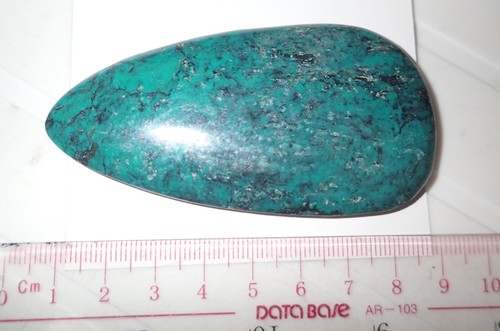 Turquoise Stone Flat Free Form Cabochon 168.5 Carat 1 piece 33.7 gram ...