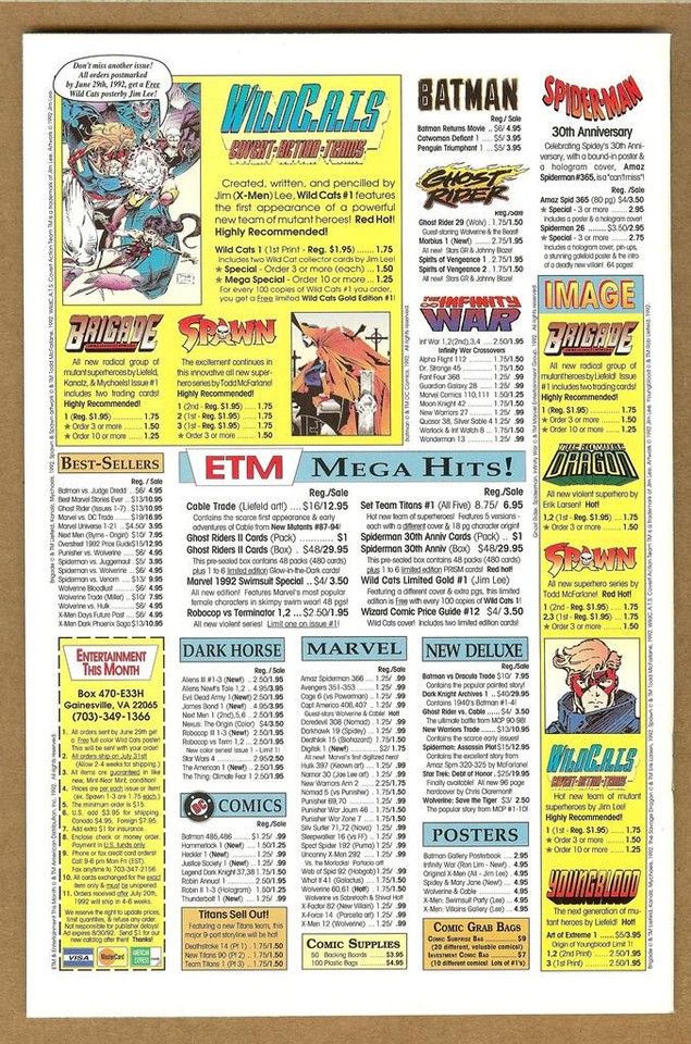 Spawn #1 VF+ 8.5 (1992 IMage) 1st Print 1st Appearance of Spawn Sam ...