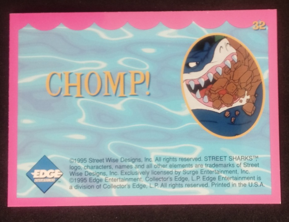 1995 Edge Entertainment Street Sharks Holofoil Chomp! #32 | eBay