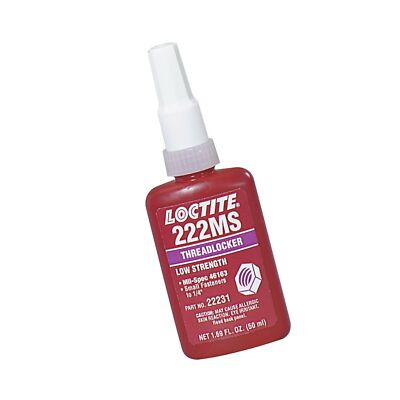Loctite 135334 Purple 222MS Low Strength Thread Locker, 300 degrees F ...
