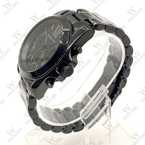New Michael Kors MK5550 Bradshaw Black Stainless Steel Chrono Dial ...