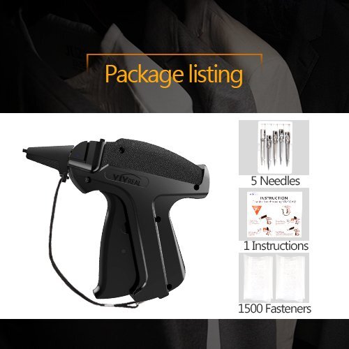 VIVREAL-CLOTHING PRICE LABEL TAGGING TAG TAGGER GUN With 1500 BARBS & 6 ...