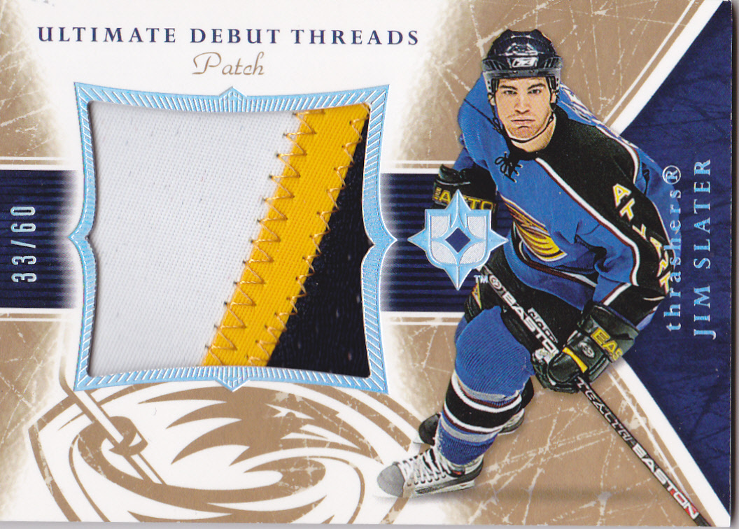 05-06 UD Ultimate Jim Slater /60 Patch Debut Threads Rookie 2005 Upper ...