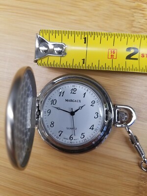 Margaux Quartz Silver-Tone Pocket Watch | eBay