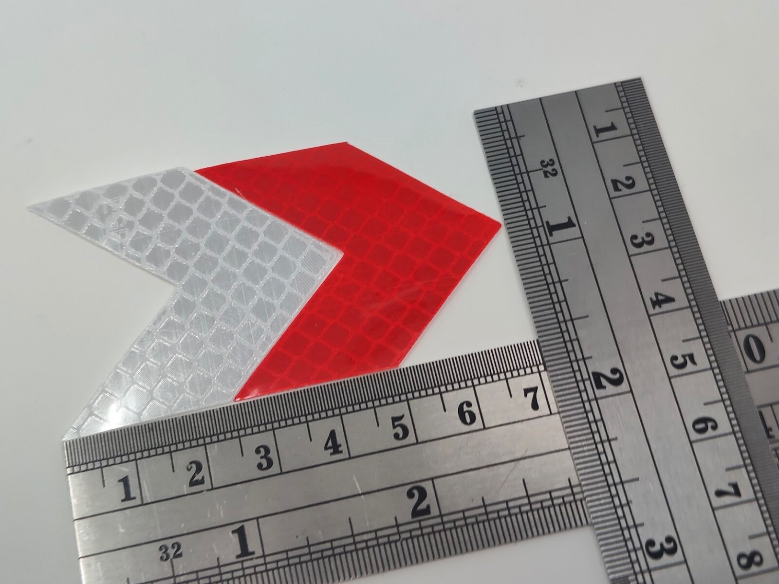 HIGH VIS REFLECTIVE RED/WHITE STICKERS FOR MOTOROLA RADIO DP3400 DP3401 ...