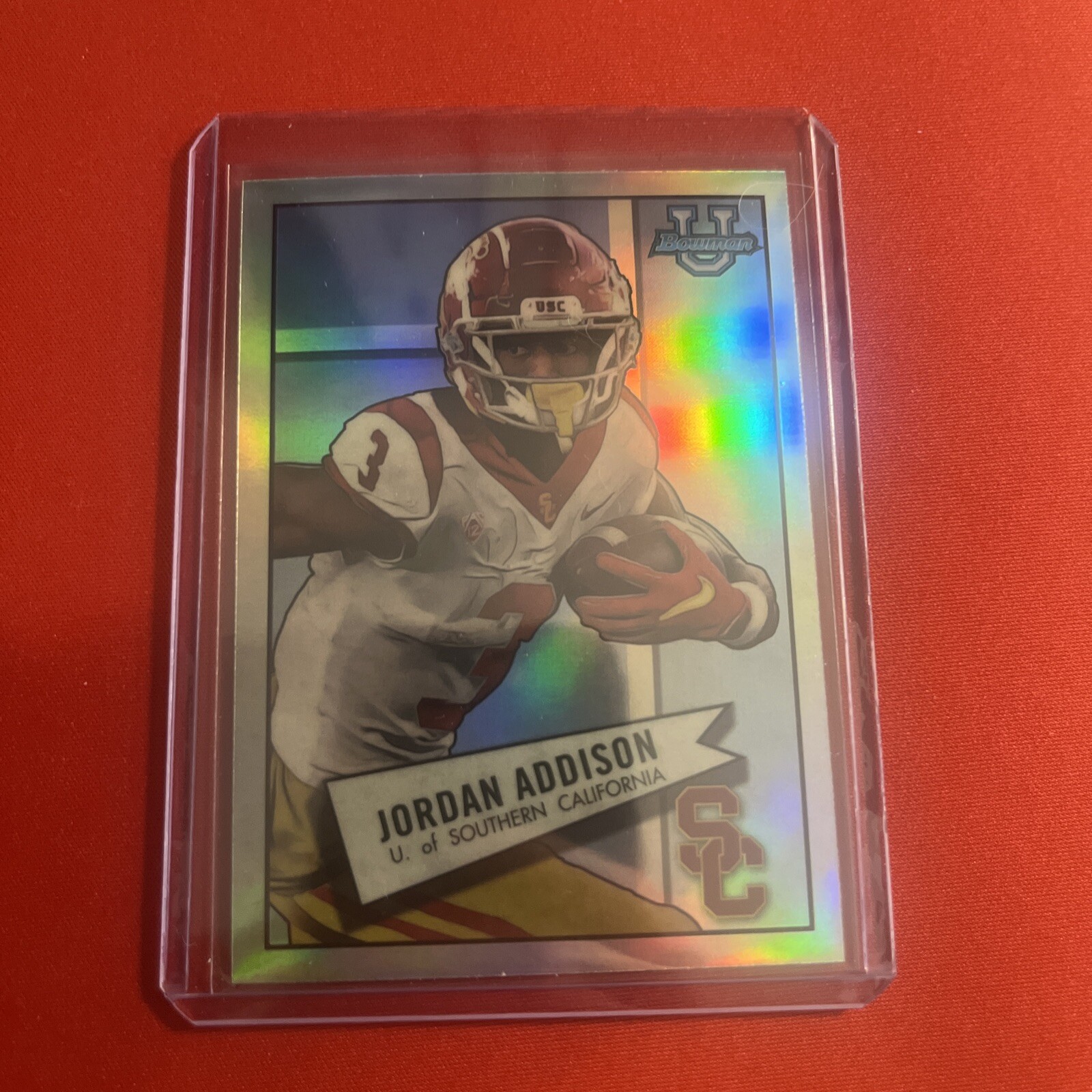 2022 Jordan Addison Bowman U Chrome University Of Southern California ...