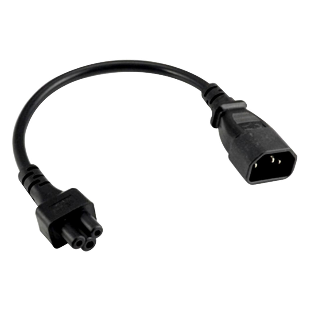 Schwarz Neu C14 Stecker auf C5 Buchse C14 C5 Kabel Netzteil PDU Server ...