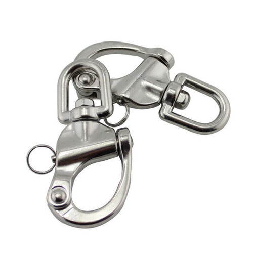 Snap Swivel Stainless Steel Shackle 87mm/3.42" Length Sailboat Hardware ...