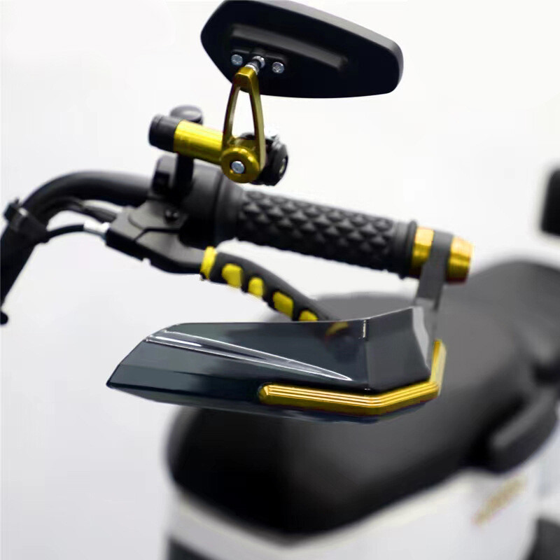 GOLD Motorcycle Handguard High Strength Impact Resistant Handlebar Wind ...