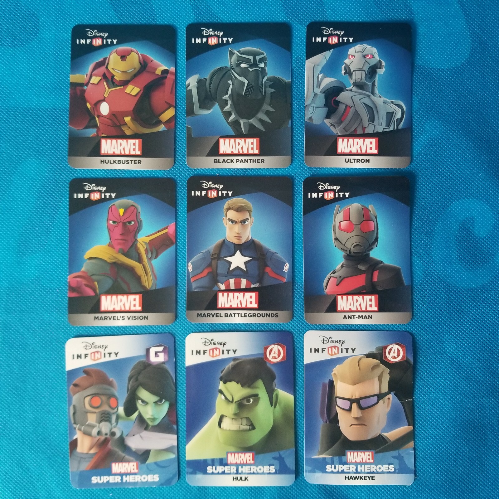 DISNEY INFINITY MARVEL AVENGERS CARD LOT - 9 CARDS!!! | eBay