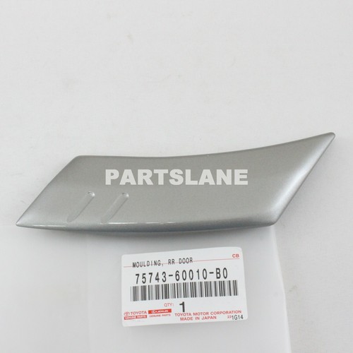 75743-60010-B0 Toyota OEM Genuine MOULDING, REAR DOOR, OUTSIDE UPPER ...
