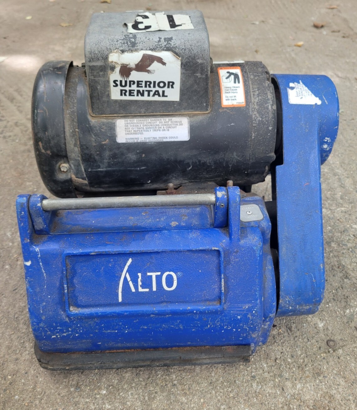 Alto Floor Sander Clarke EZ-8 Expandable Drum Hardwood Refinishing ...