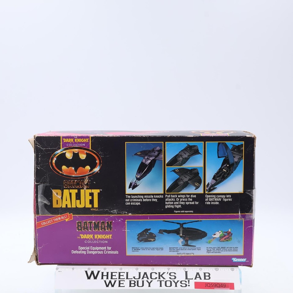 Bat Jet DC Comics Batman Dark Knight 1990 Kenner Action Figure Vehicle ...
