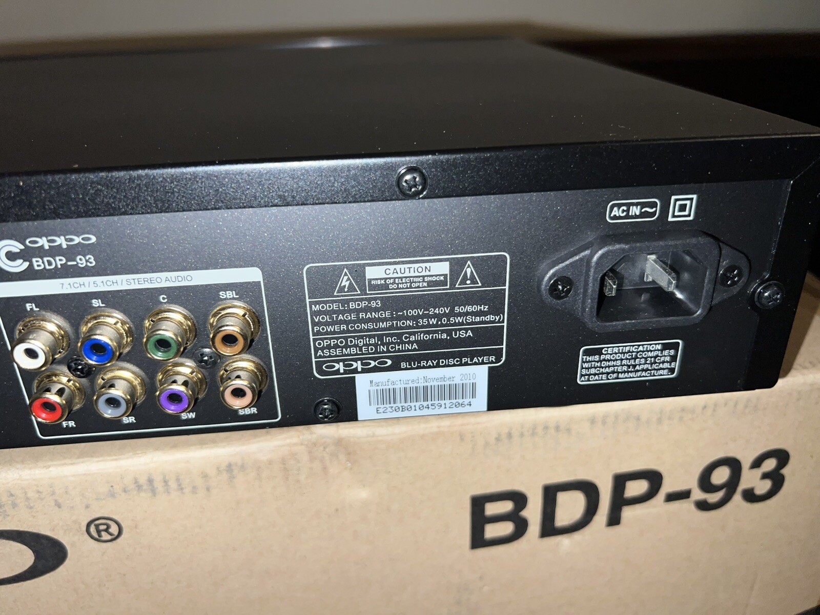 Oppo BDP-93 3D Blu-ray Player for sale online | eBay