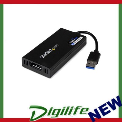 StarTech USB 3.0 to 4K DisplayPort External Graphics Adapter – Ultra HD ...