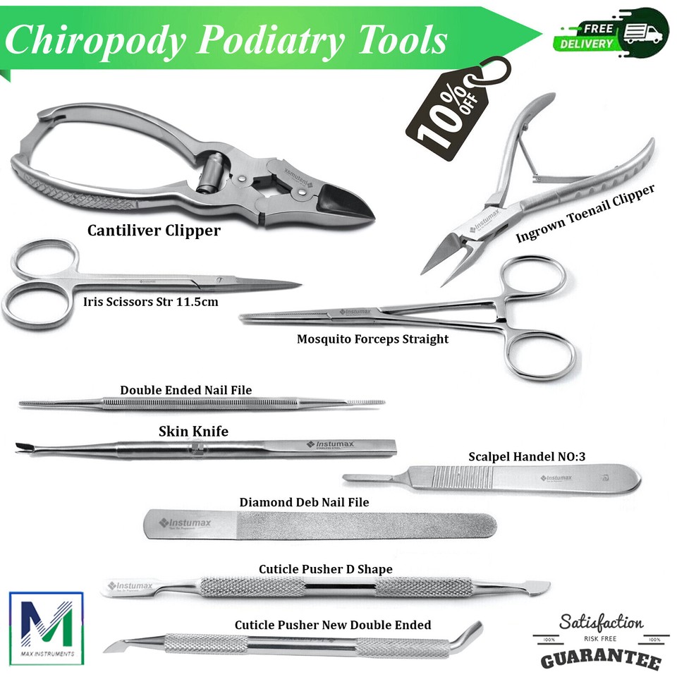 Range Podiatry Nail Surgery Instruments Kit Toenail Removal Ingrown ...