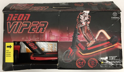 Y-VOLUTION NEON VIPER SCOOTER RED/BLACK | eBay
