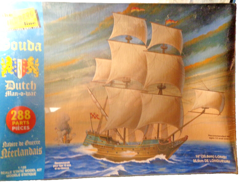 Lindberg Gouda Warship Dutch Man-O-War 1:125 Scale Plastic Model Kit ...