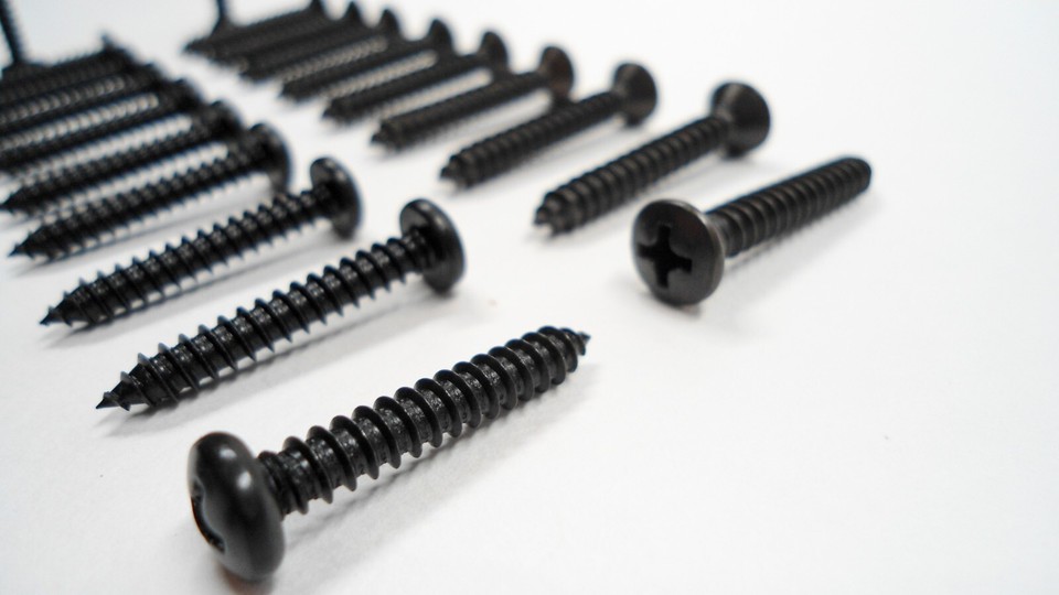 SET OF 30 BLACK INTERIOR SCREWS! FOR FORD CAR/TRUCK F-150 MUSTANG ...